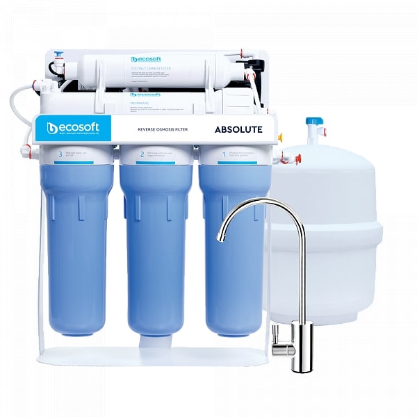 Система обратного осмоса Ecosoft Absolute 5-50-Р с помпой купить в Киеве и Украине с доставкой ...